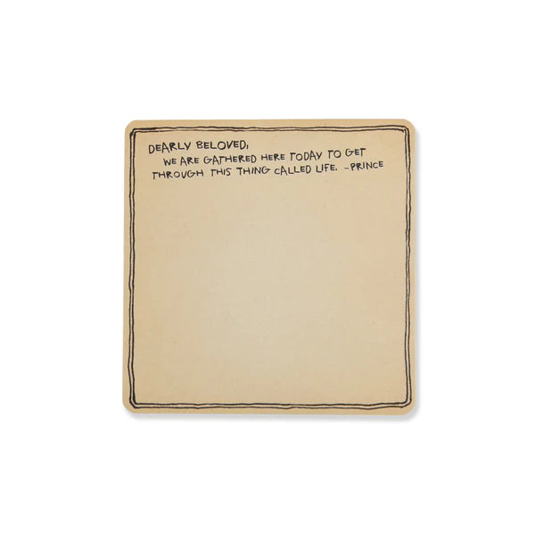Dearly Beloved Notepad - Prince – Donna's Home Furnishings